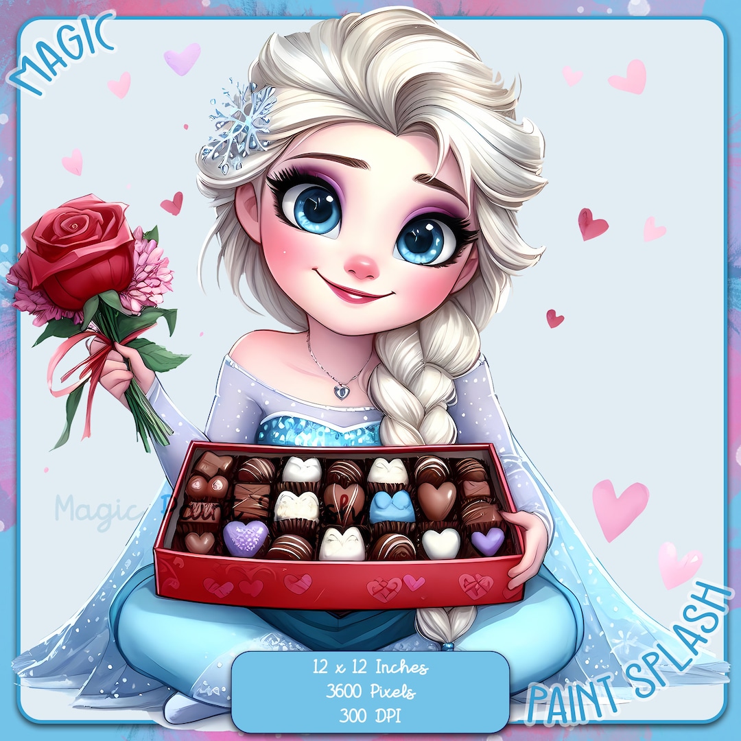 Elsa Valentine Candy PNG Image, Clipart Images, Graphics and Artwork ...