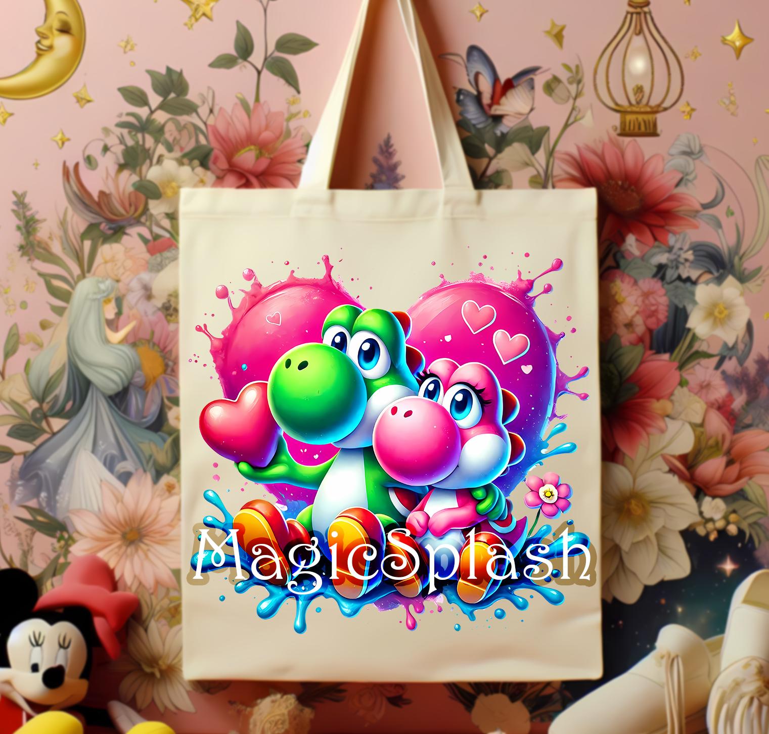 Yoshi Valentine PNG: Watercolor Dragon Clipart (digital Download) - Etsy