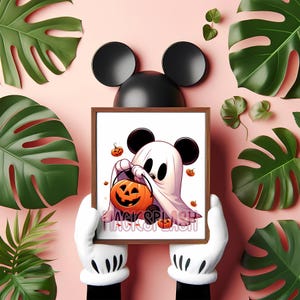 Mickey Ghost PNG Image, Clipart Images, Graphics and Artwork, Rainbow ...