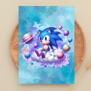 Sonic Clouds Watercolor Splash, Clipart Images, Graphics and Artwork ...