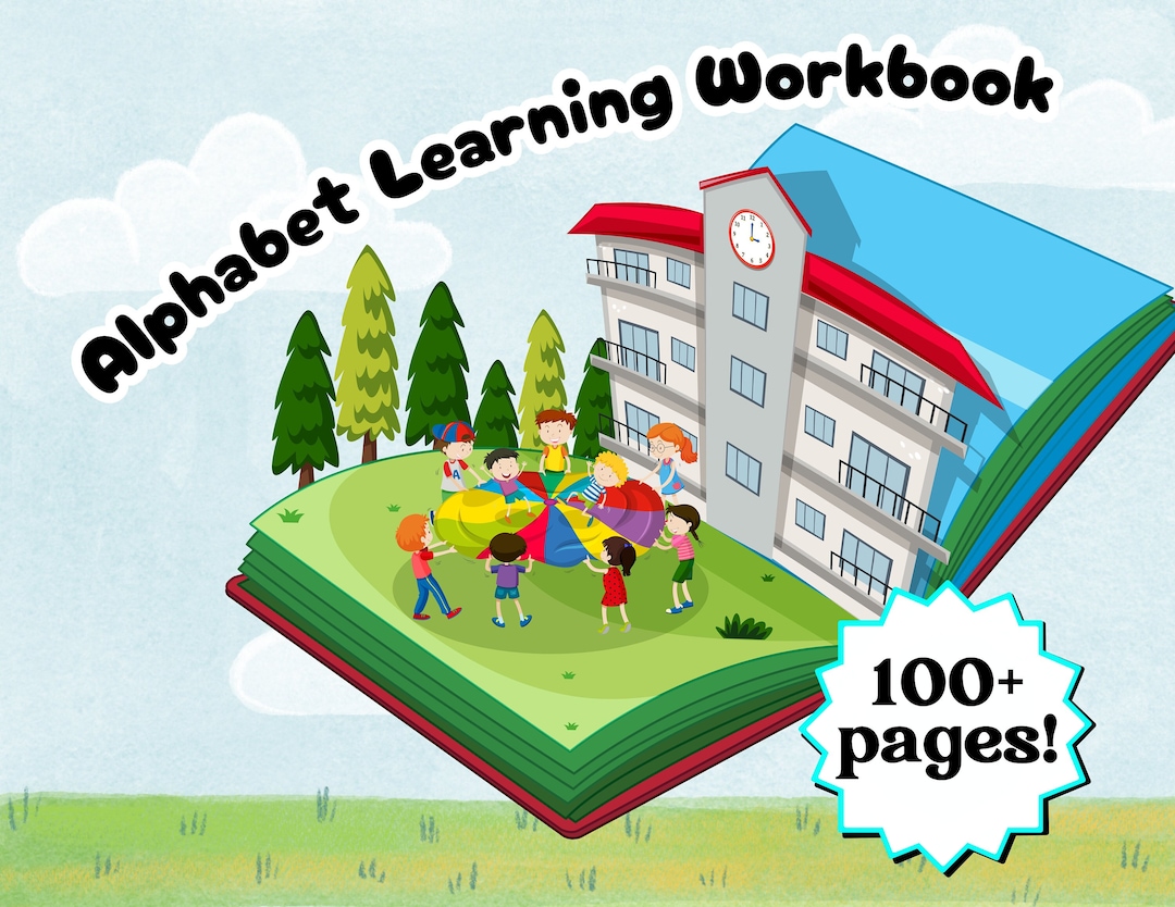 Preschool/kindergarten Learning Reading and Writing Alphabet Workbook ...