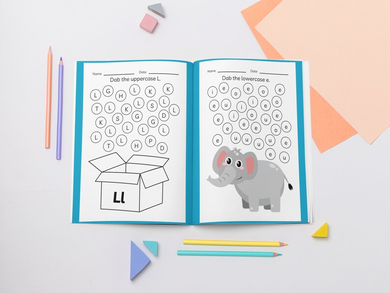 Preschool/kindergarten Learning Reading and Writing Alphabet Workbook ...