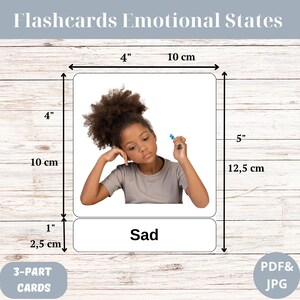 Emotion Flashcards for Kids Real Photo| Feelings Flash Cards | Social ...