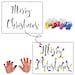 Christmas Handprint, Footprint & Fingerprint Craft Bundle | Holiday Art ...