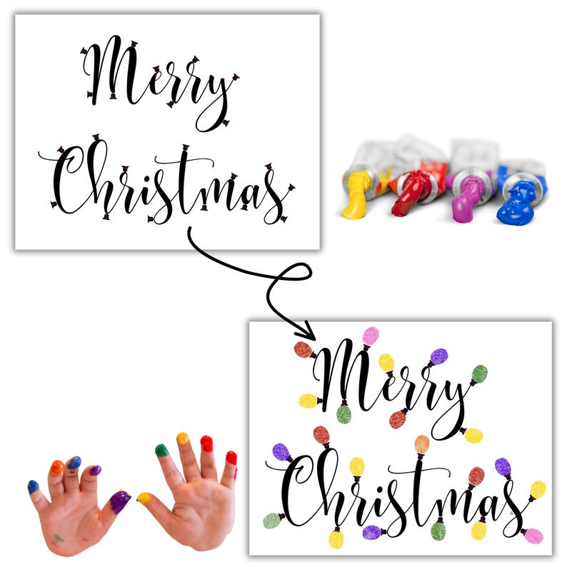 Christmas Handprint, Footprint & Fingerprint Craft Bundle | Holiday Art ...
