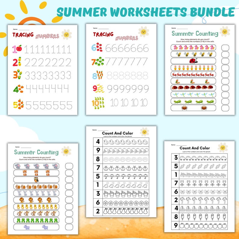 Summer Games & Activities for Kids – Printable Fun for Kindergarten and ...