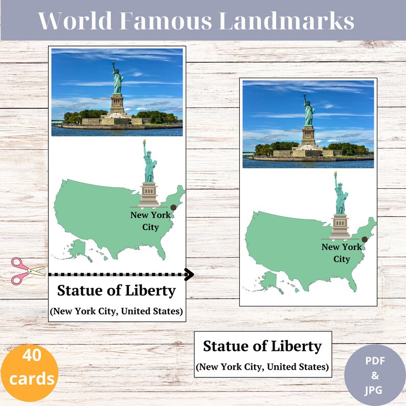 World Wonders Flashcards | World Landmark Flash Cards | Fun Geography ...