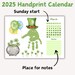 2025 Handprint Calendar | Handprint Art Craft | Kids Keepsake Gift ...