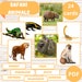 Safari Animal Flashcards for Kids 24 Printable Montessori Learning ...