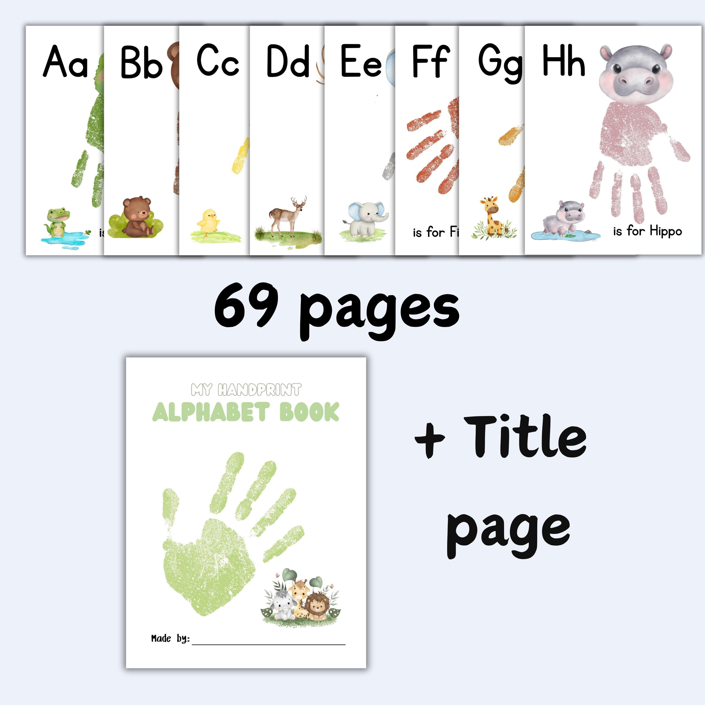 Animal Alphabet Handprint Art: ABC Learning Activity (PDF Download) - Etsy