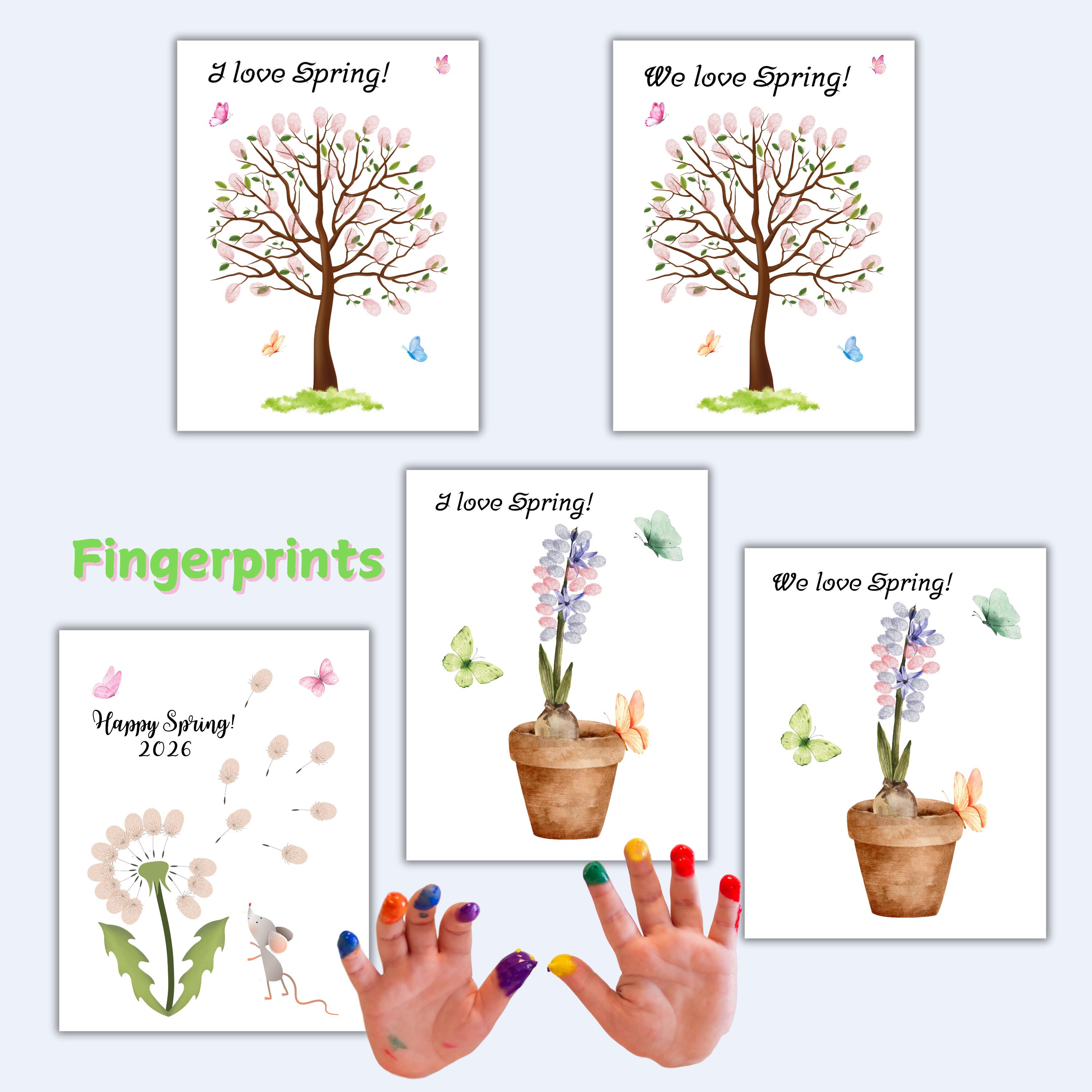 Spring Craft Bundle | Handprint, Footprint & Fingerprint Art | Kids ...