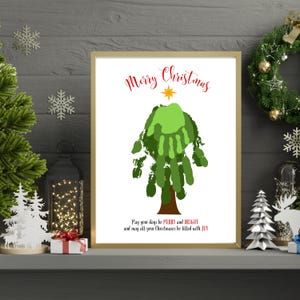 Christmas Handprint, Footprint & Fingerprint Craft Bundle | Holiday Art ...