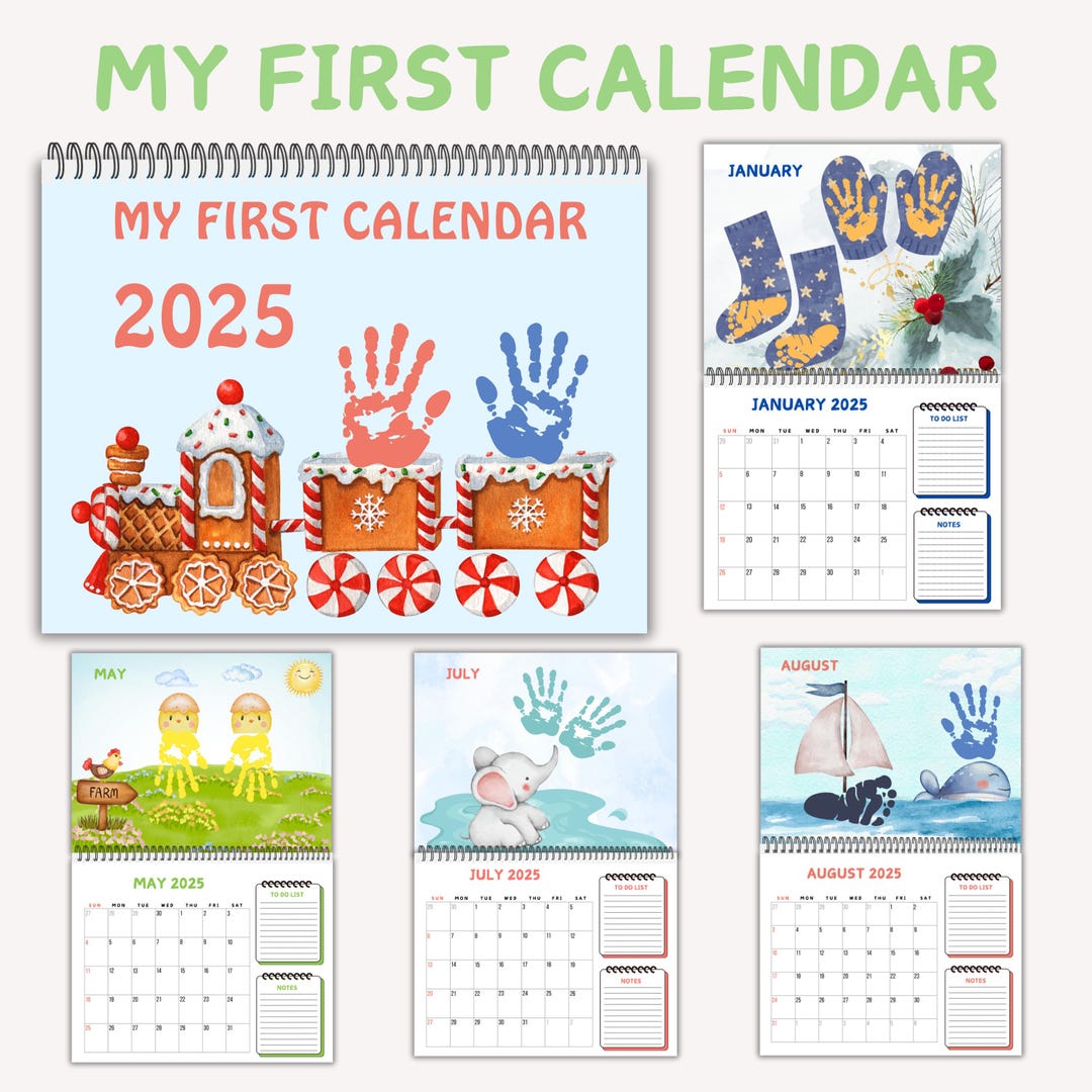 My First Calendar | Printable Handprint Craft Bundle | Craft Fun ...