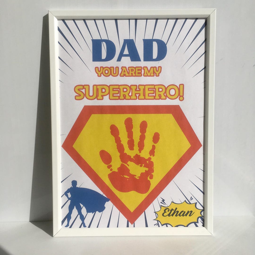 Father’s Day Handprint Craft for Kids | DIY Gift From Child, Baby ...