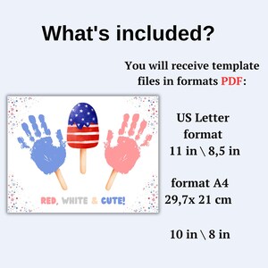 USA Handprint Craft | Independence Day Keepsake (digital Download) - Etsy