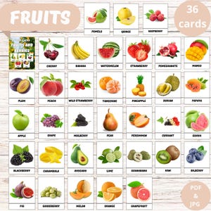 Flashcards "fruits and Berries" for Kids – Bright and Fun Learning ...