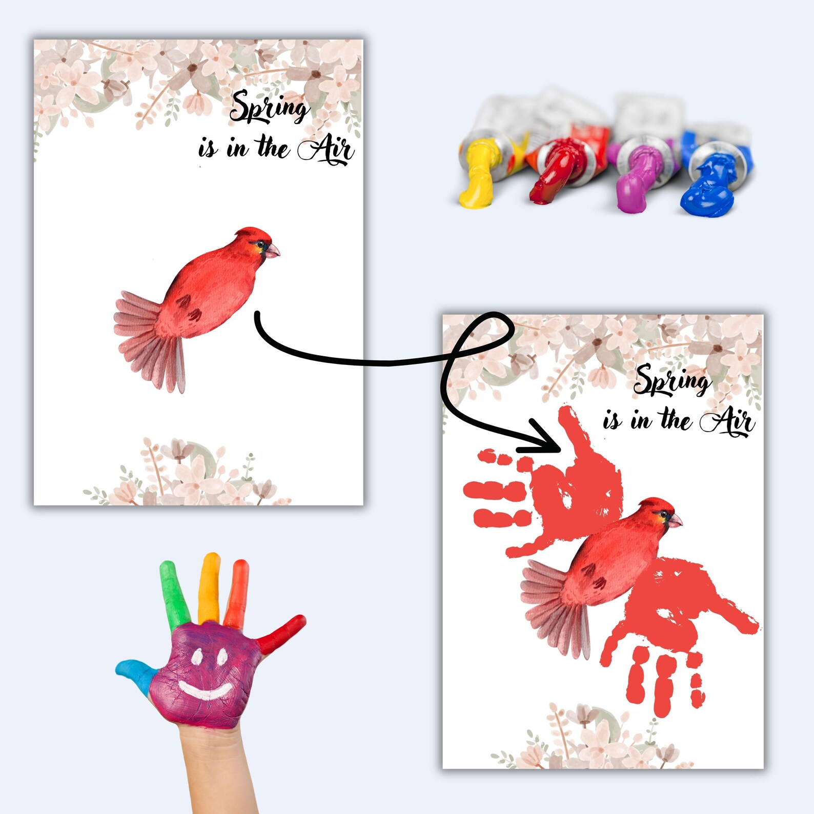 Spring Craft Bundle | Handprint, Footprint & Fingerprint Art | Kids ...