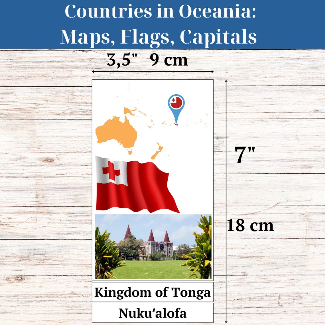 Explore Countries in Oceania: Fun Flashcards With Maps, Flags ...
