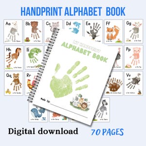 Animal Alphabet Handprint Art: ABC Learning Activity (PDF Download) - Etsy