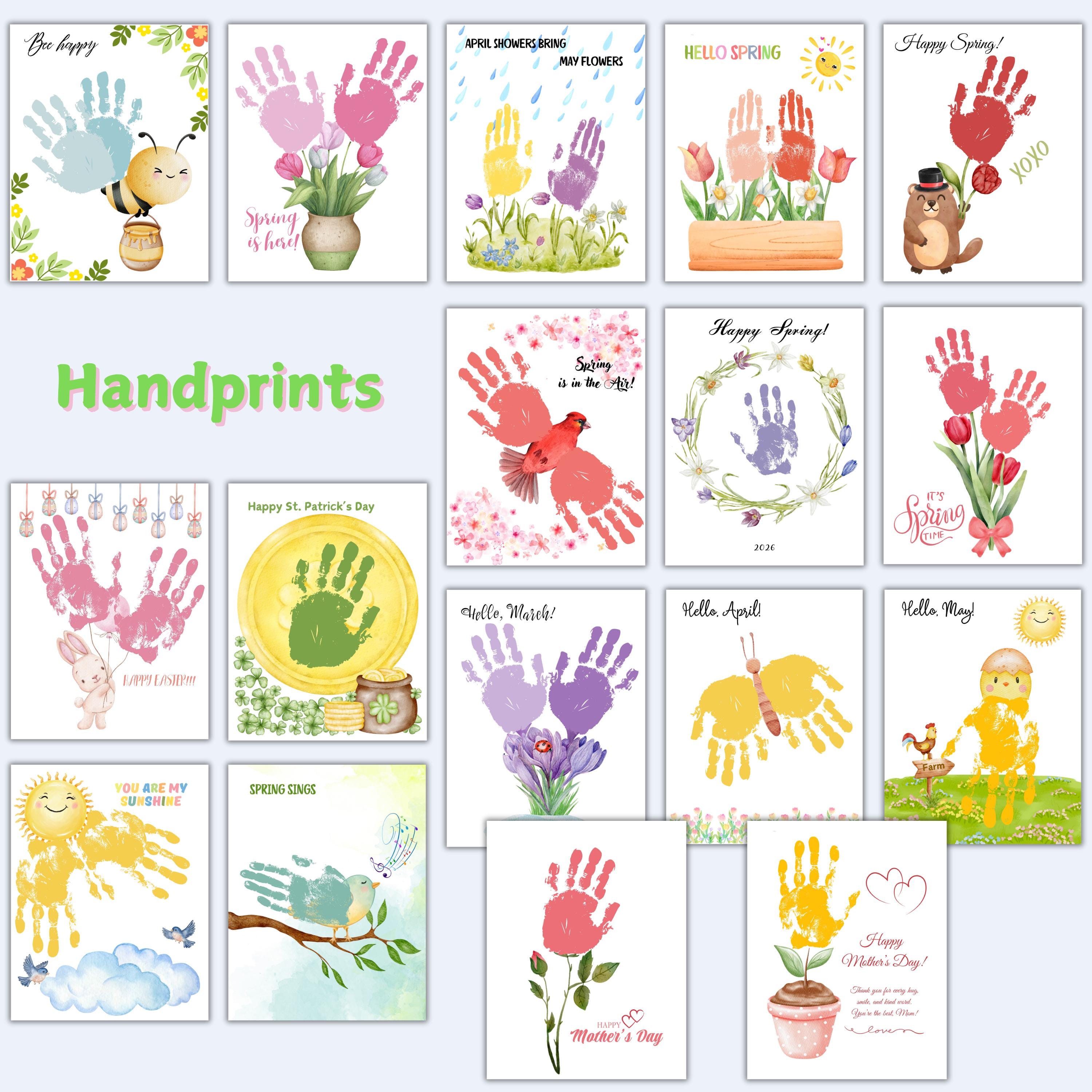 Spring Craft Bundle | Handprint, Footprint & Fingerprint Art | Kids ...