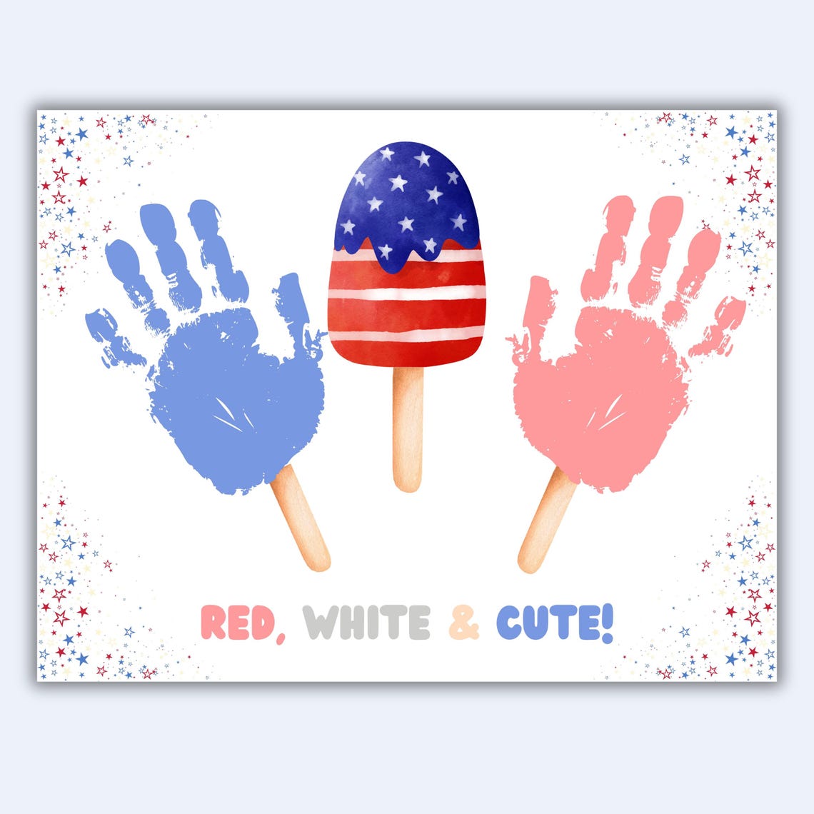 USA Handprint Craft | Independence Day Keepsake (digital Download) - Etsy