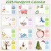 2025 Handprint Calendar | Handprint Art Craft | Kids Keepsake Gift ...