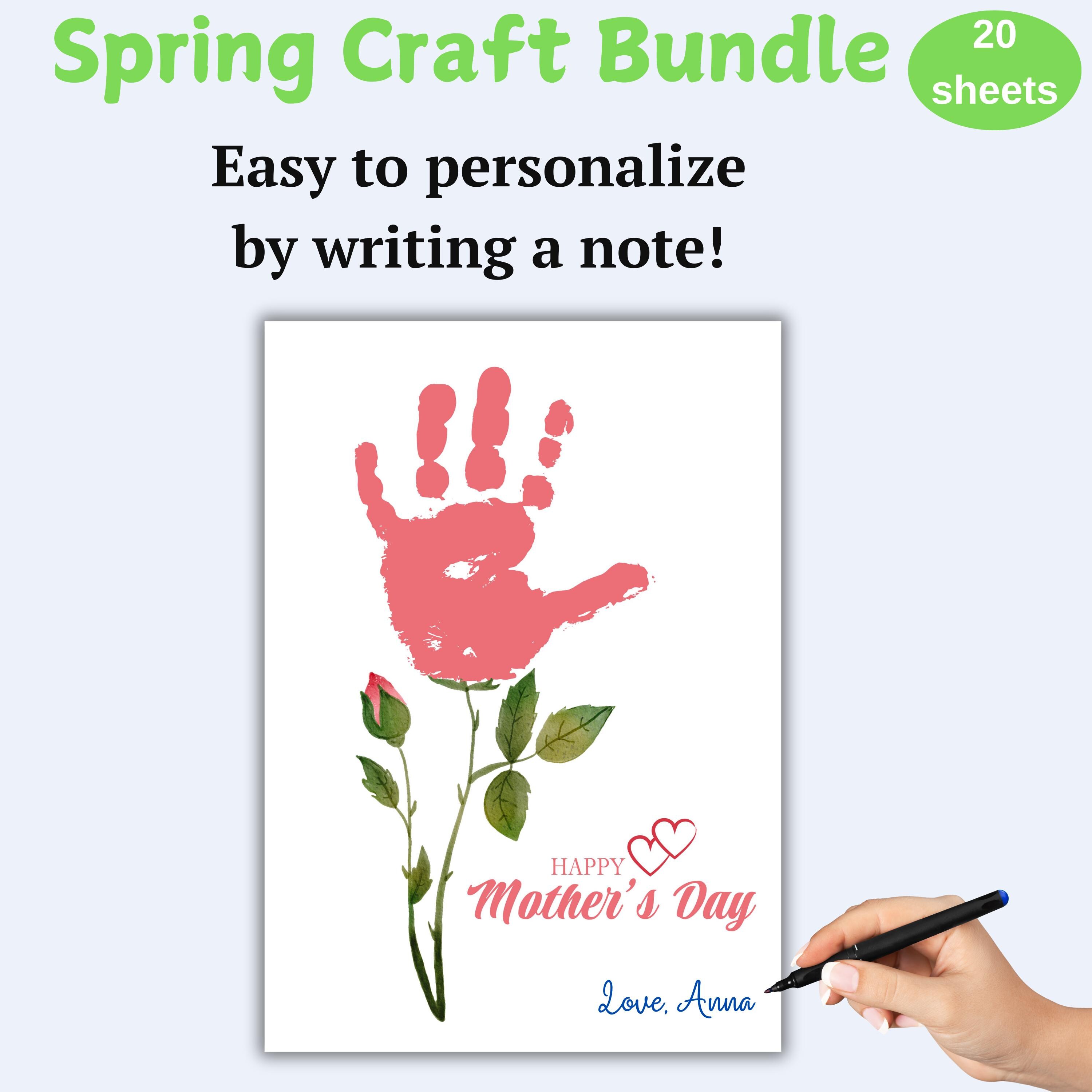 Spring Craft Bundle | Handprint, Footprint & Fingerprint Art | Kids ...