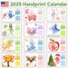 2025 Handprint Calendar | Handprint Art Craft | Kids Keepsake Gift ...