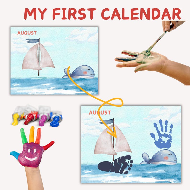 2026 Handprint Art Calendar: DIY Toddler Keepsake (printable) - Etsy