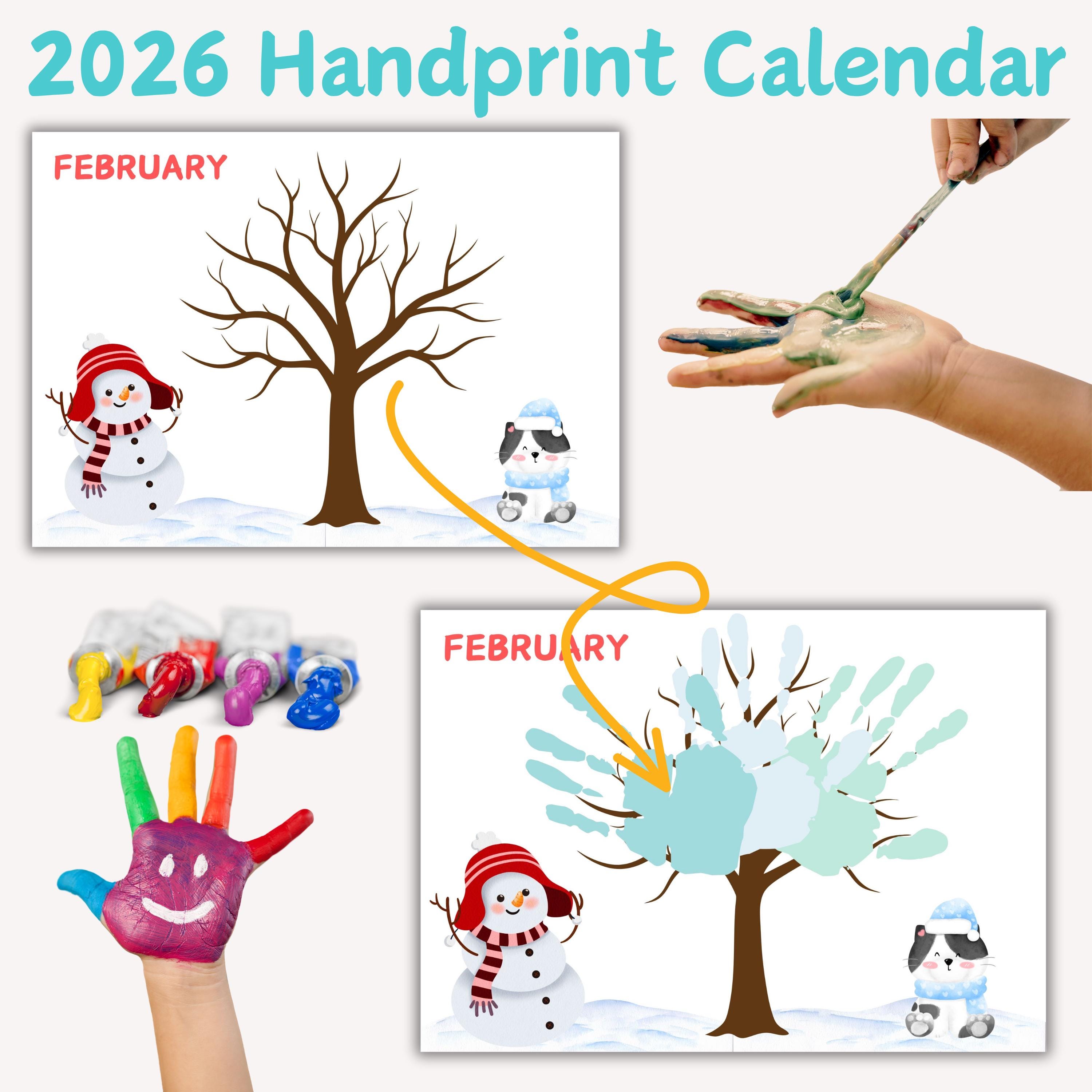 2026 Handprint Art Calendar: DIY Craft Keepsake (digital Download) - Etsy