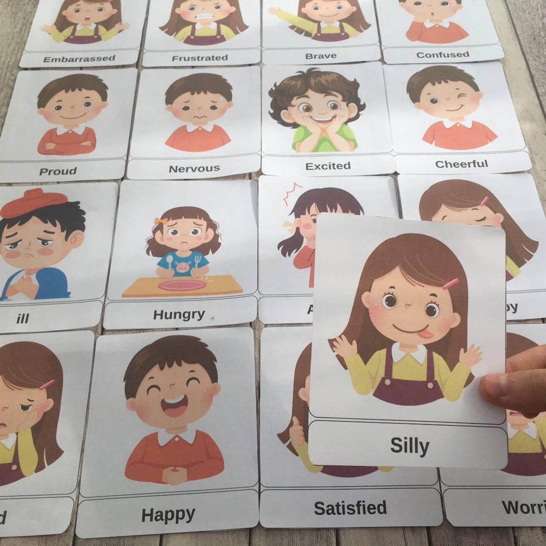 Emotion Flash Cards Kit: Social Emotional Learning Tool (digital ...