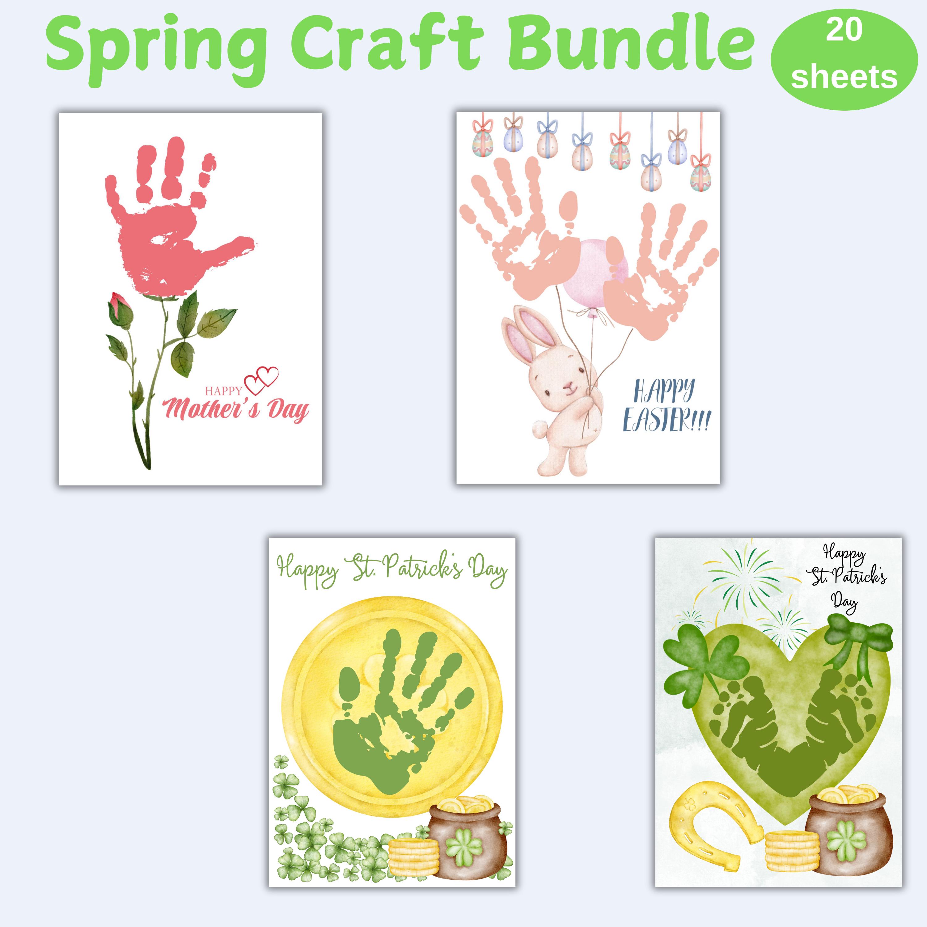 Spring Craft Bundle | Handprint, Footprint & Fingerprint Art | Kids ...