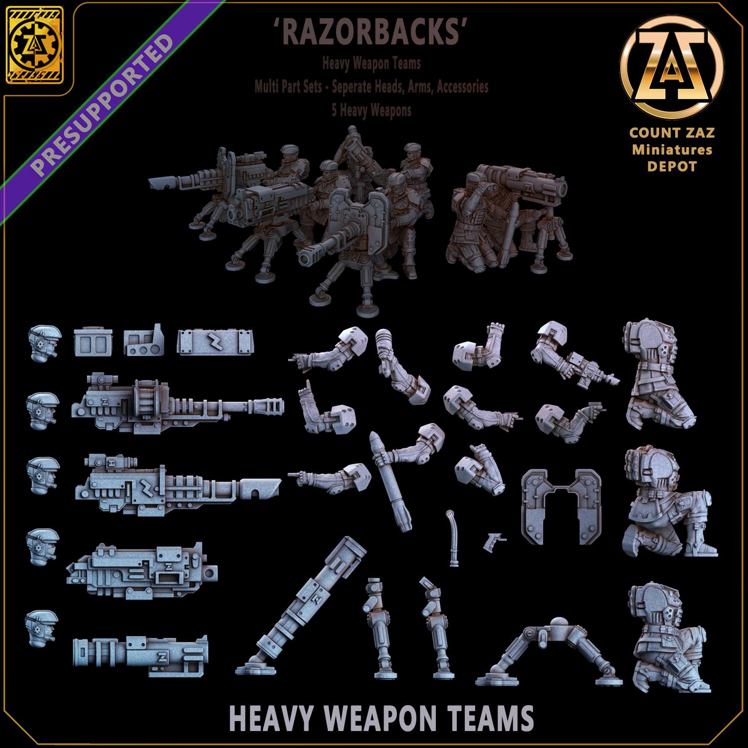 RAZORBACK MEGA BUNDLE - Infantry Unit Builder + Heavy Weapon Teams - Etsy