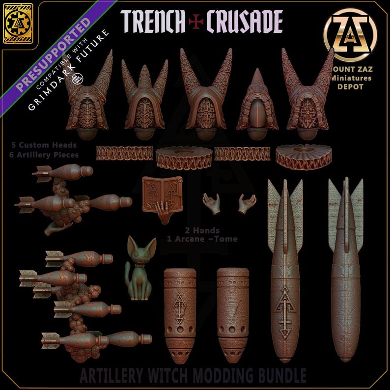Artillery Witch Modding Bundle 19 Part Kitbashing Set Now PRESUPPORTED ...