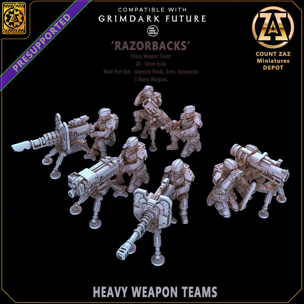 RAZORBACK MEGA BUNDLE - Infantry Unit Builder + Heavy Weapon Teams - Etsy