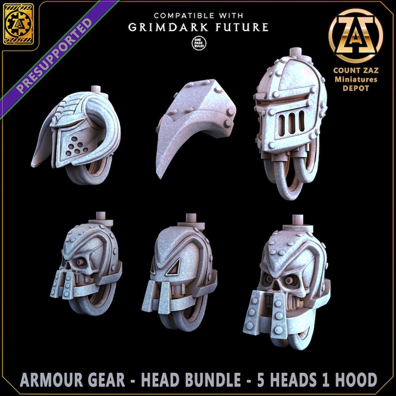 Chaos Knight Head 40k - Etsy