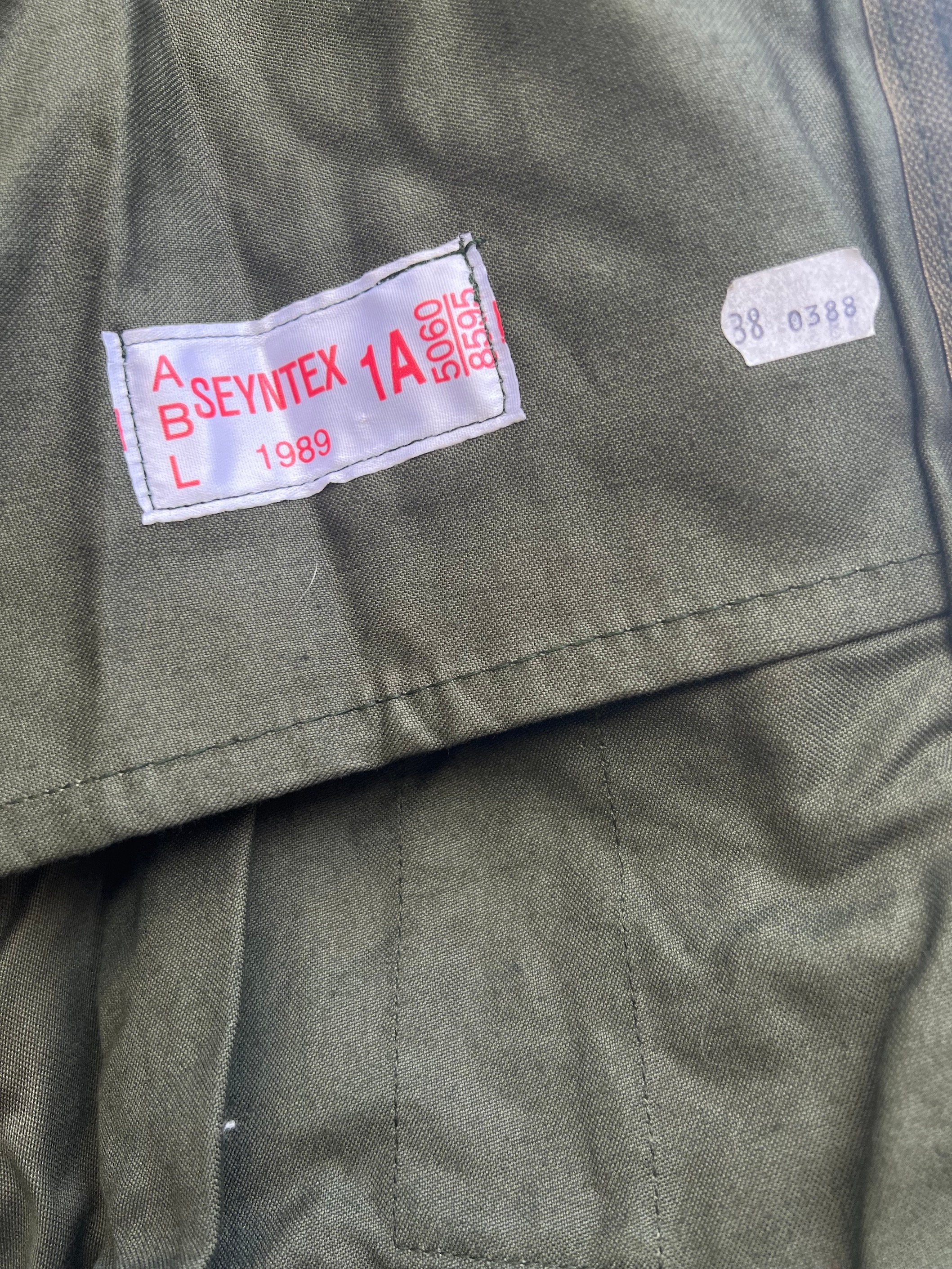 Belgian Army Seyntex Tactical Military 1989 Jacket Green Size ~M - L - Etsy