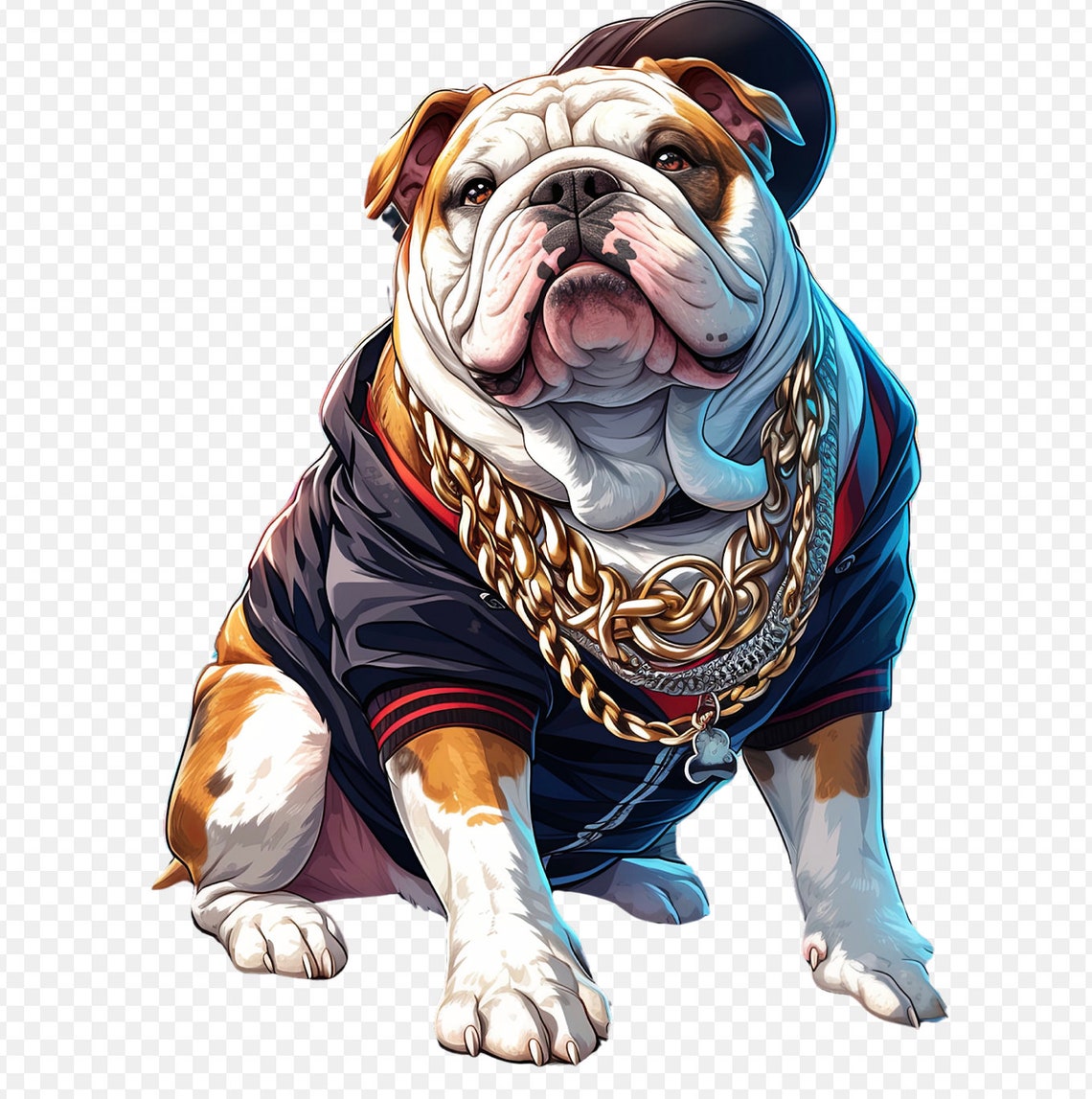 Graffiti Gangster Bulldog Hold a Money Set of 10 PNG Graffiti Hiphop ...