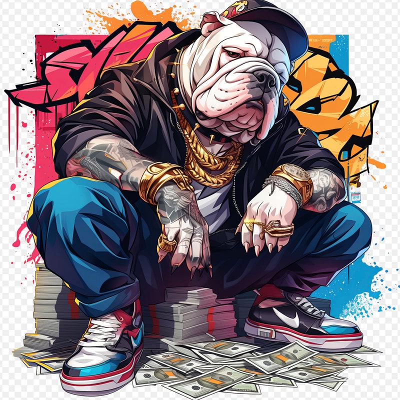 Graffiti Bulldog - Etsy UK