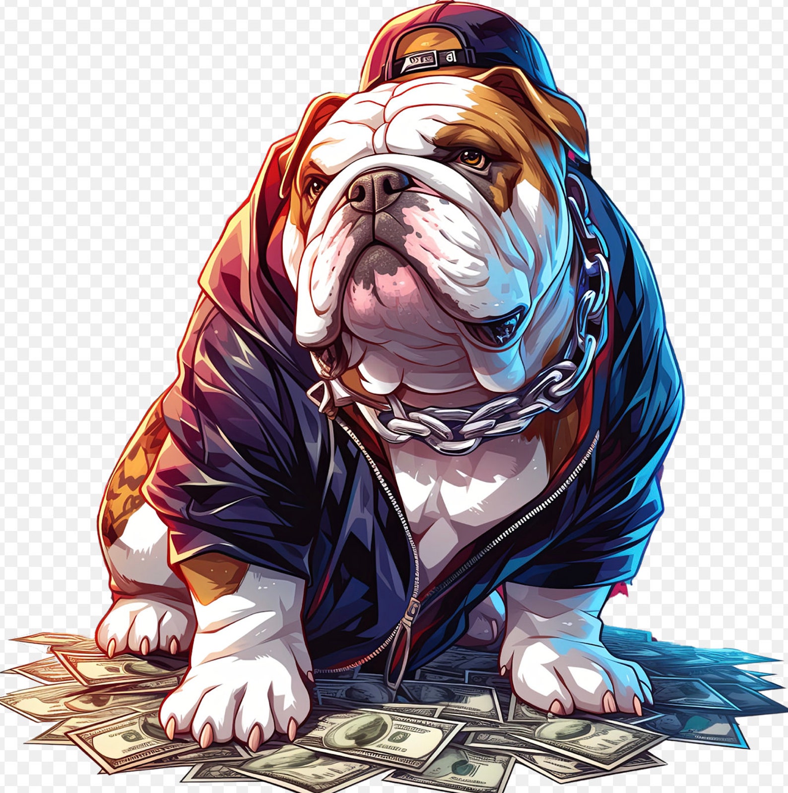 Gangster Bulldog Graffiti PNG Clipart Set, Hiphop Streetwear ...