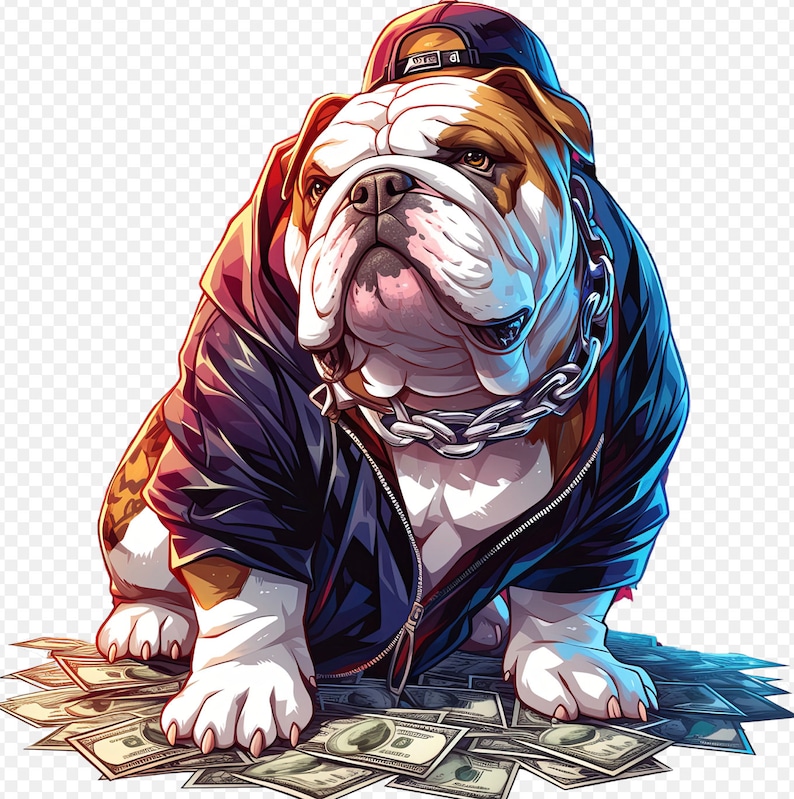 Gangster Bulldog Graffiti PNG Clipart Set, Hiphop Streetwear ...