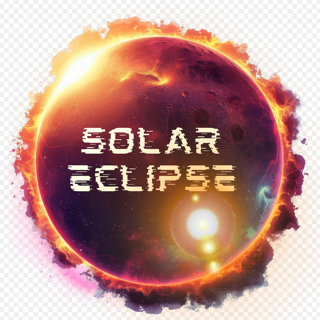 Solar Eclipse 2024 Clipart Set of 10 PNG High Quality Darkness PNG ...