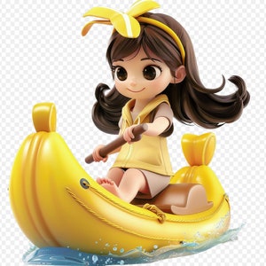 Girl Beach Summer Clipart Set of 10 PNG High Quality Cute Summer PNG ...