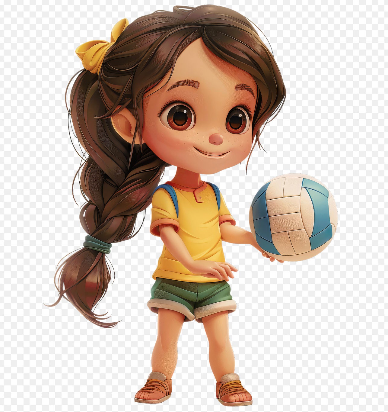 Girl Beach Summer Clipart Set of 10 PNG High Quality Cute Summer PNG ...