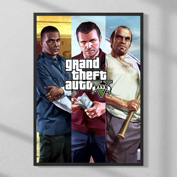 Gta 5 Poster - Etsy