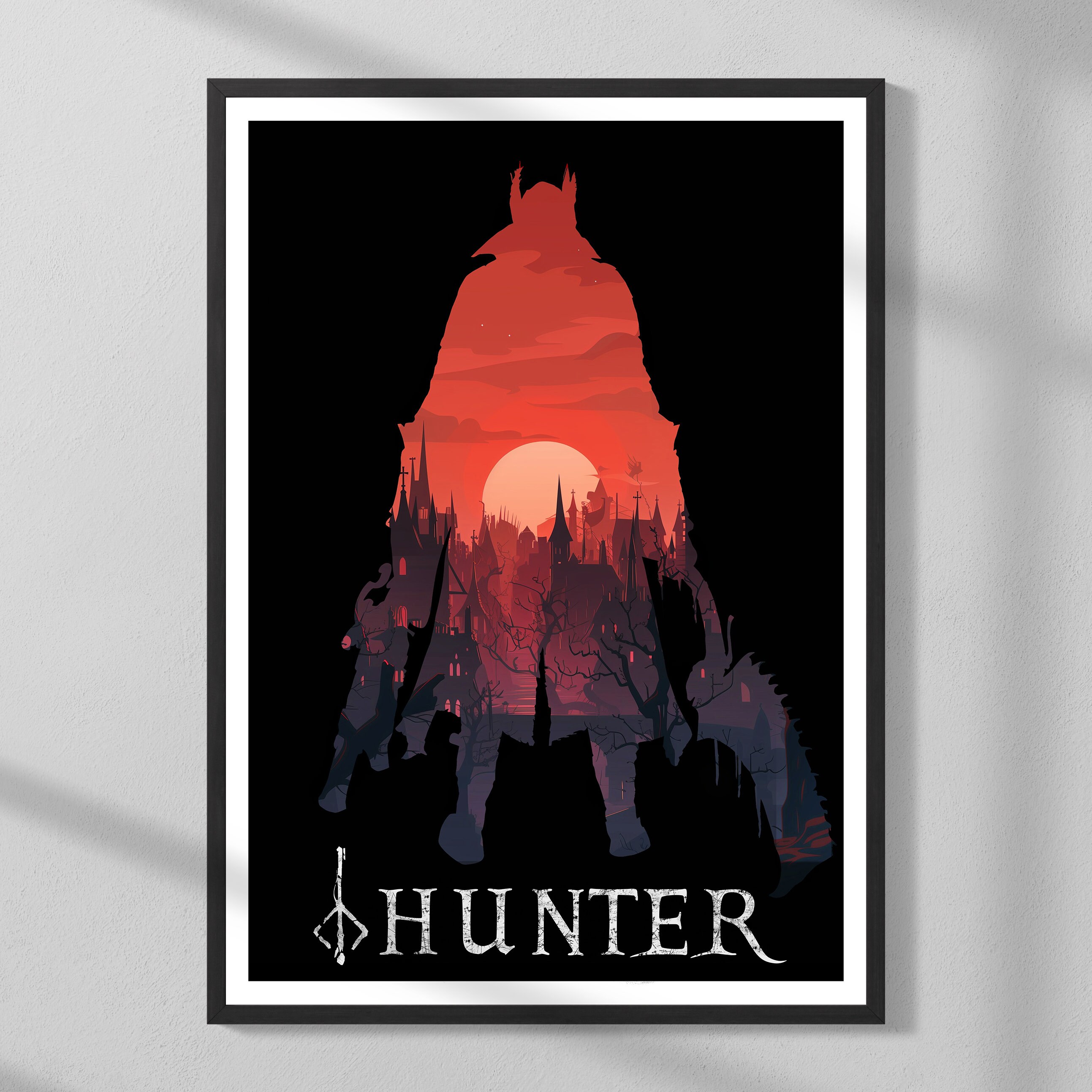 Bloodborne Hunter Gaming Poster A3 Wall Art Gaming Prints Video Game ...