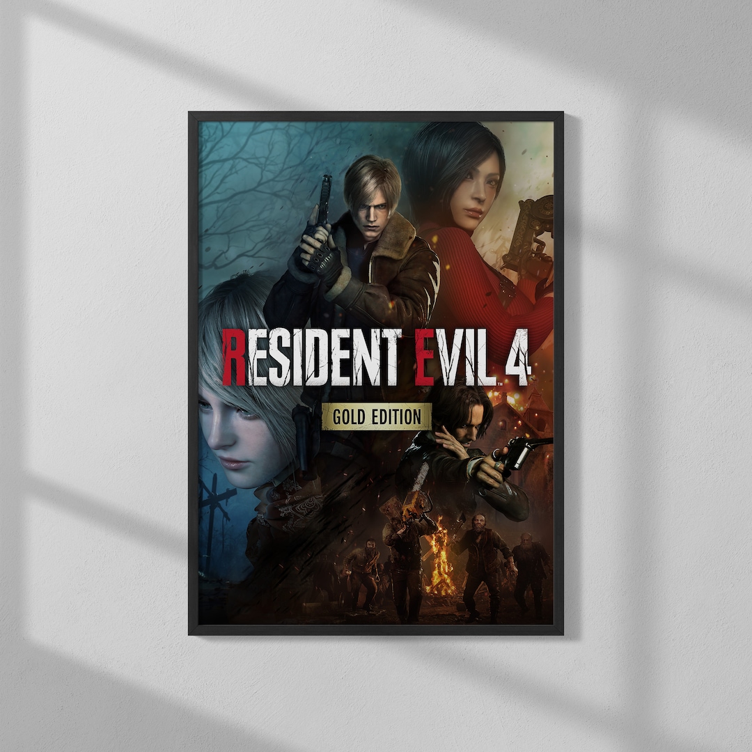 Resident Evil 4 Box Art Gaming Poster A3 Wall Art Gaming Prints Video ...
