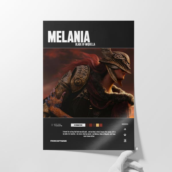 Elden Ring Melania Poster - Etsy