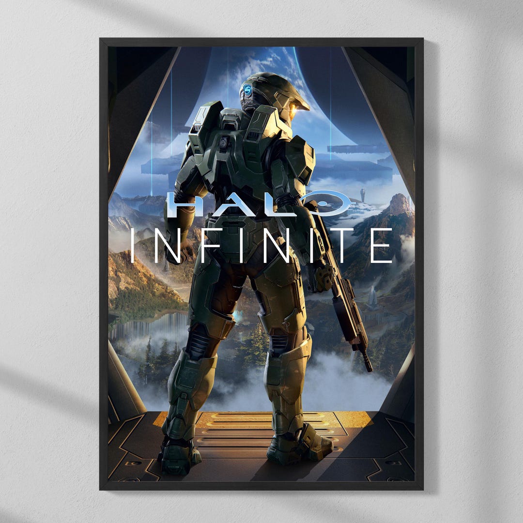Halo Infinite Promo Gaming Poster A3 Wall Art Gaming Prints Video Game ...