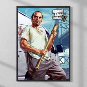 GTA V Trevor Gaming Poster A3 Wall Art Gaming Prints Video Game Art ...